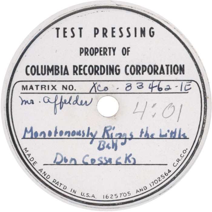 Columbia (test pressing)